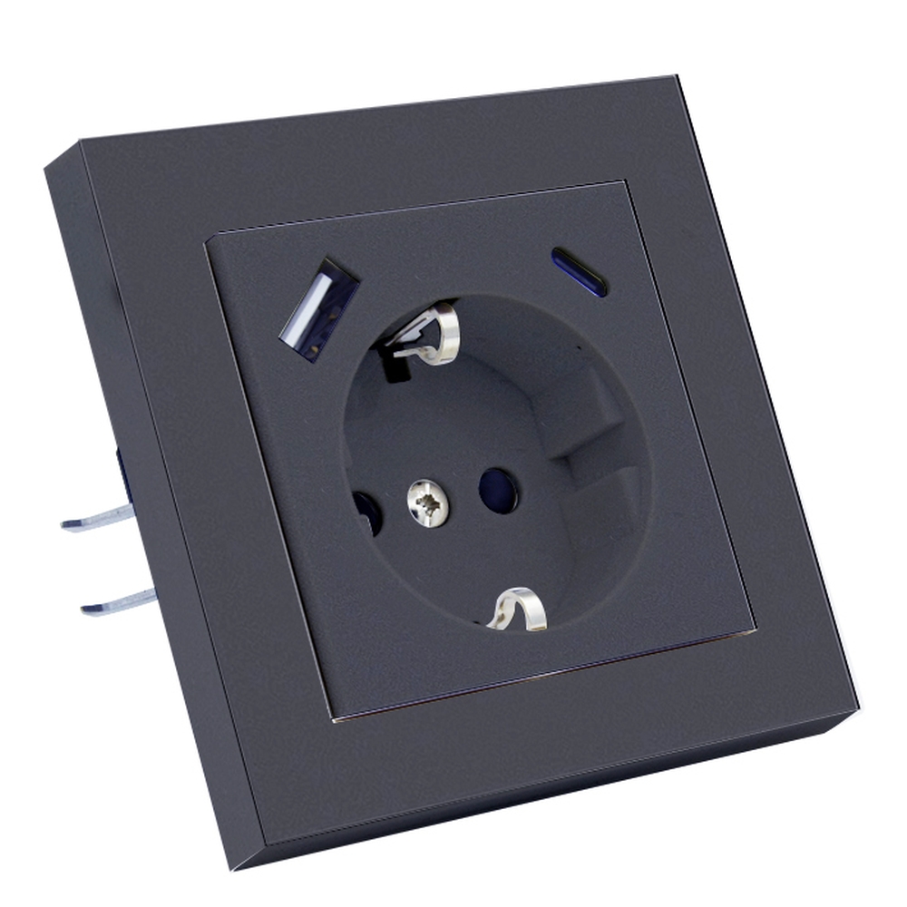 heimwerkerhit - 230V Steckdose mit 1 x USB-A & 1 x USB-C bis 3.4 A ...