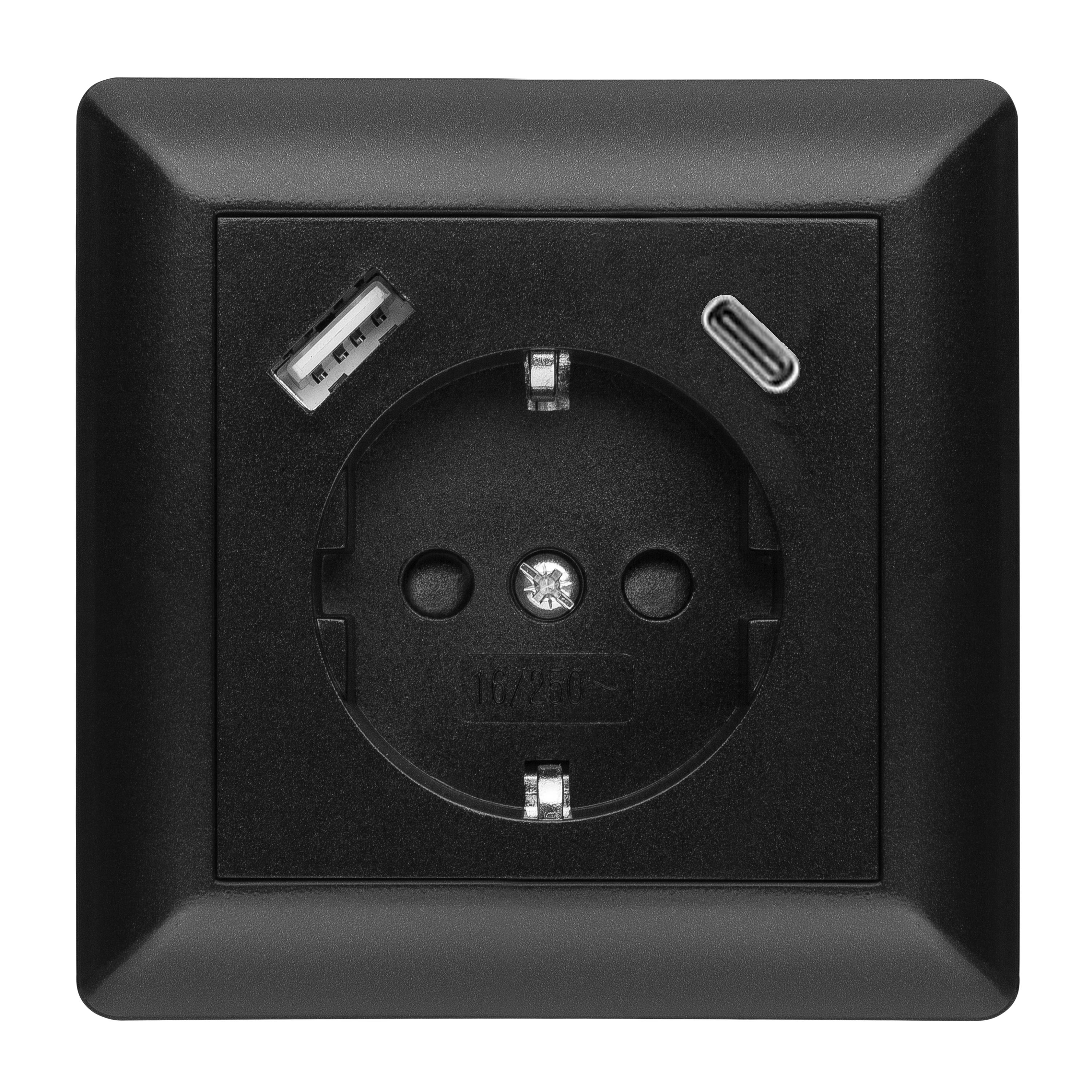 heimwerkerhit - 230V Steckdose mit 1 x USB-A & 1 x USB-C bis 3.4 A ...